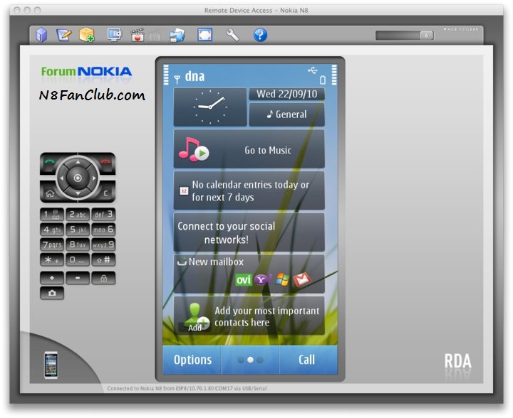 Nokia N8 Remote Desktop Access Screenshots